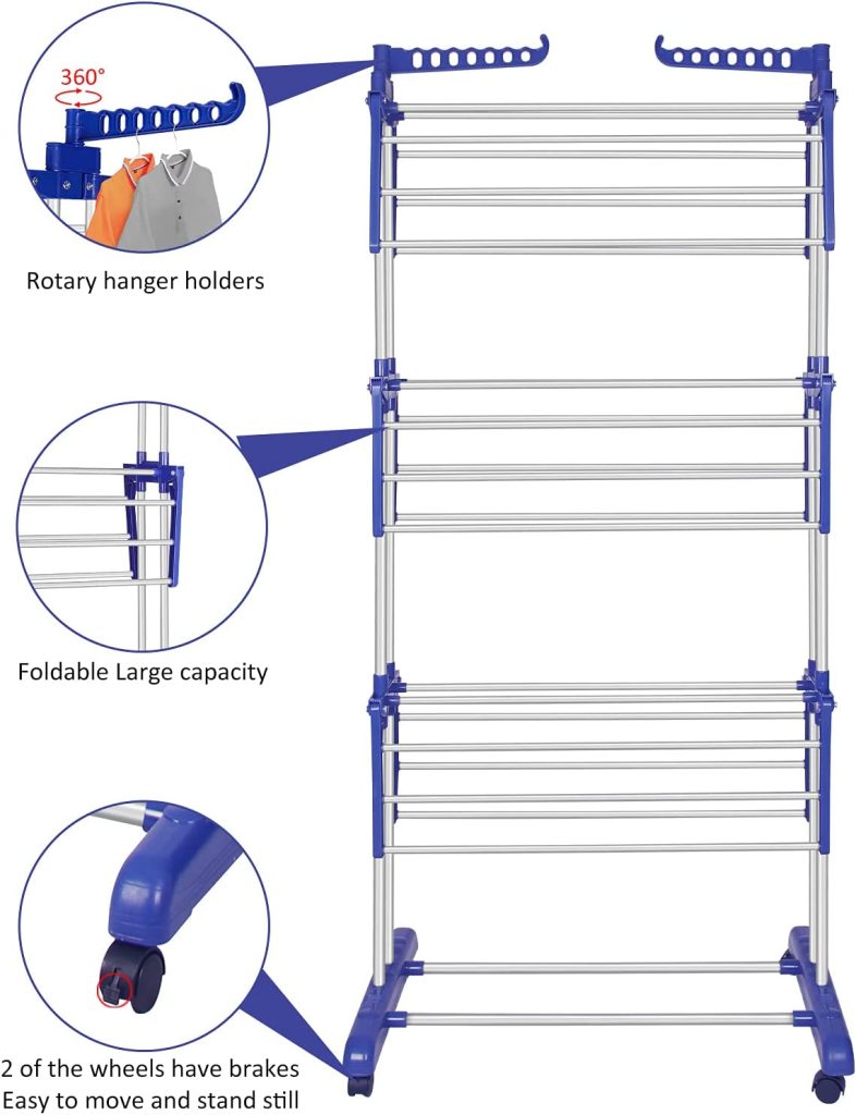 CLOTH DRYING RACK,OUTDOOR CLOTH DRYING RACK WITH MULTIPLE LAYERS