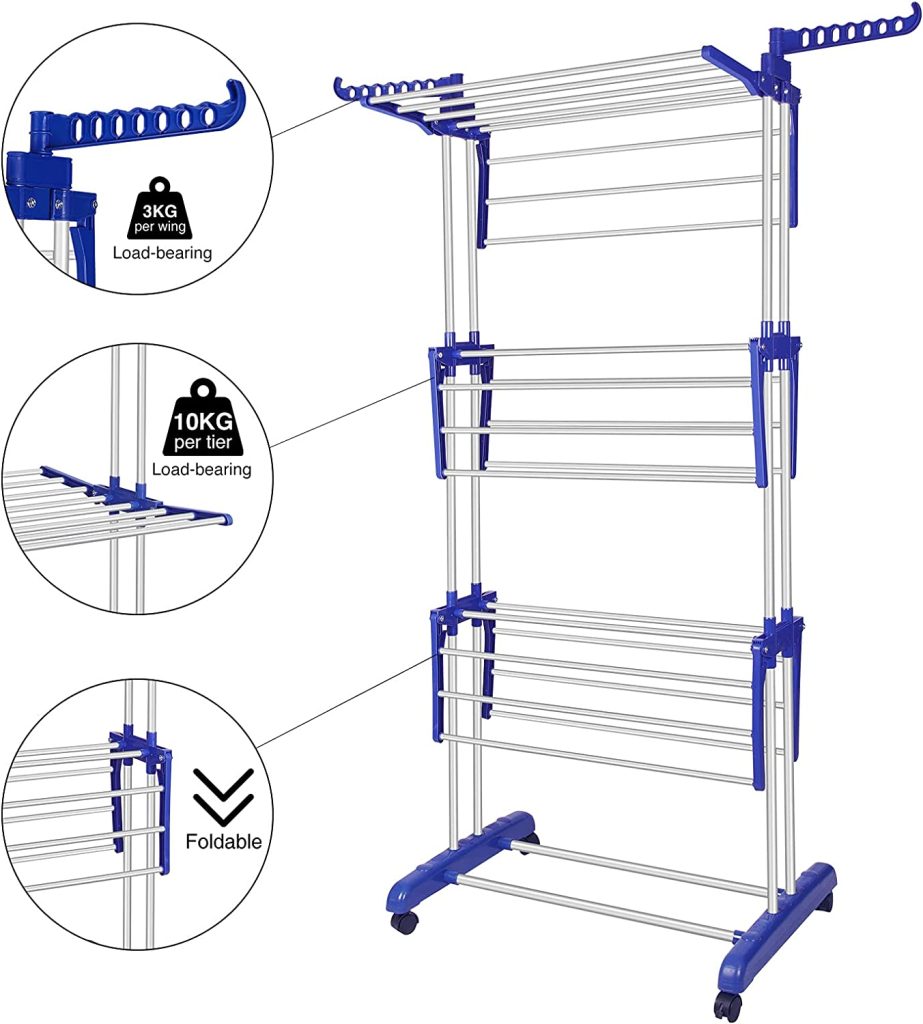 CLOTH DRYING RACK,OUTDOOR CLOTH DRYING RACK WITH MULTIPLE LAYERS