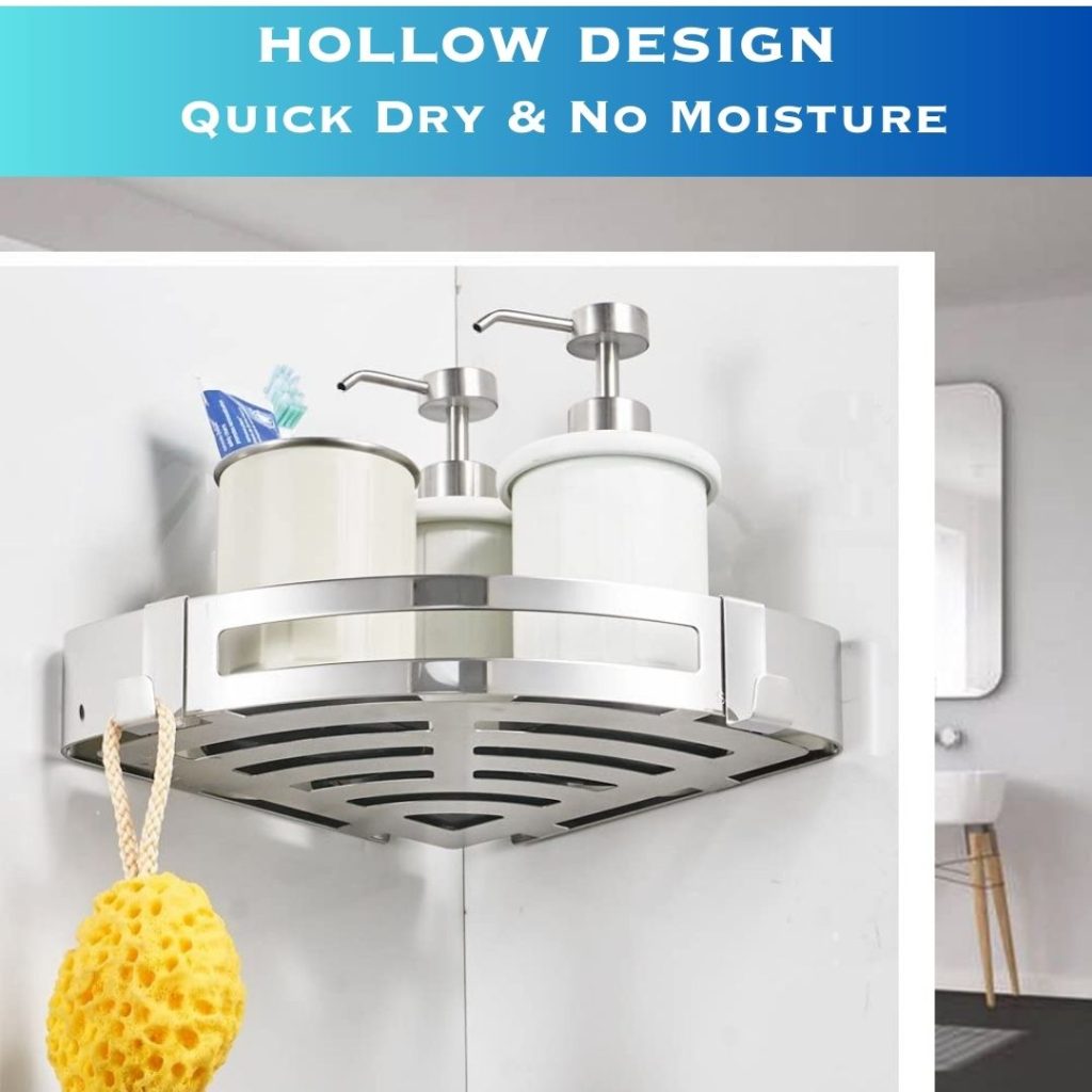 201 STAINLESS STEEL CORNER RACK, BATHROOM