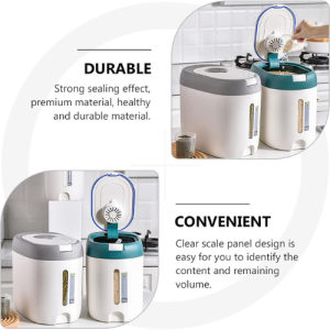 KITCHEN RICE STORAGE BOX, AIR TIGHT SEAL RICE STORAGE BOX, 5KG AND 10KG ...