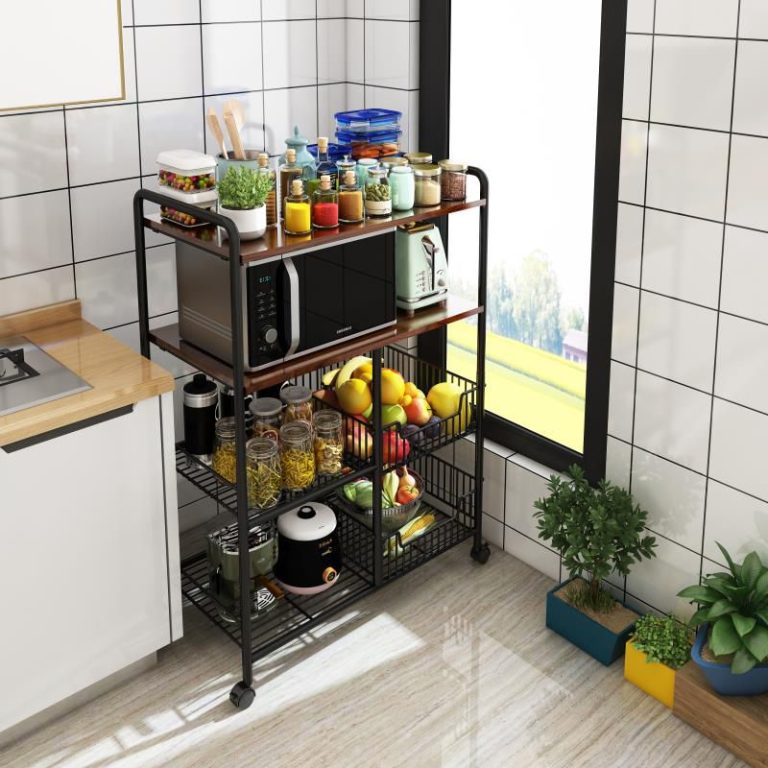 4 LAYER KITCHEN MULTIFUNCTION STORAGE RACK, MULTIFUNCTION ORGANIZER ...