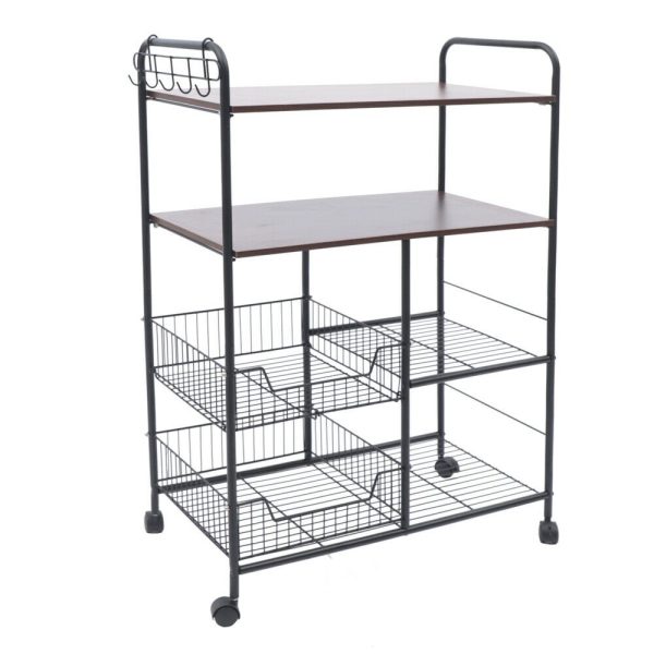 4 LAYER KITCHEN MULTIFUNCTION STORAGE RACK, MULTIFUNCTION ORGANIZER ...