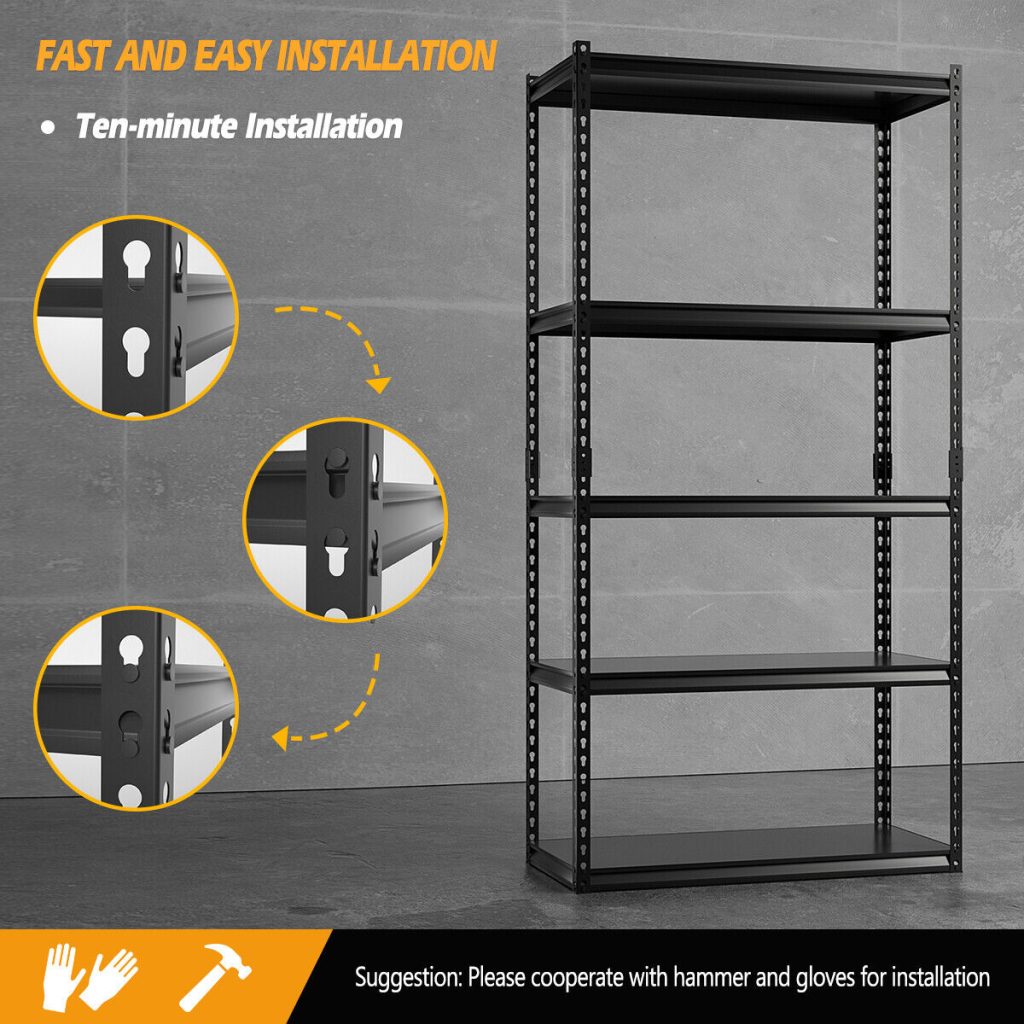 5 LAYER STEEL STORAGE RACK, WAREHOUSE STORAGE RACK, STEEL STORAGE RACK ...