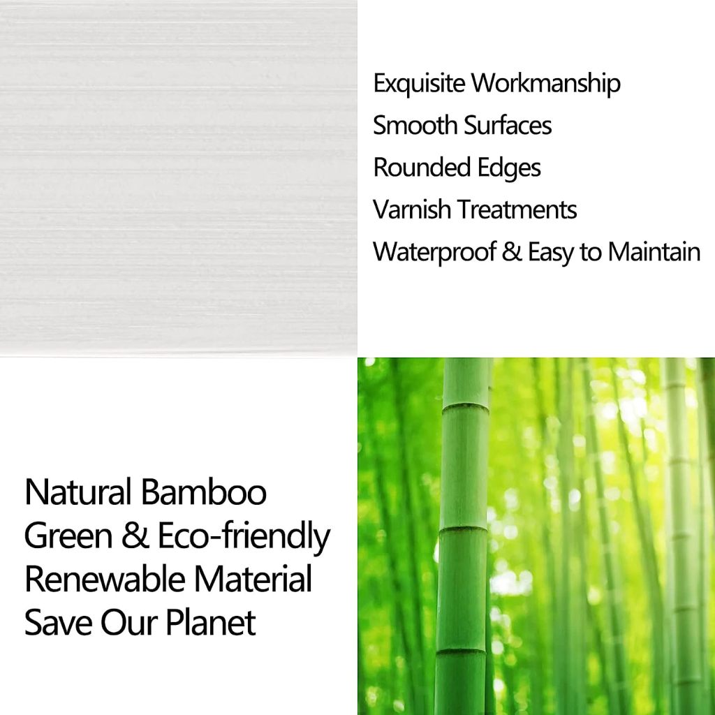 3 TIER BAMBOO STORAGE RACK, LIVING ROOM FURNITURE, ELEGANT STORAGE RACK ...