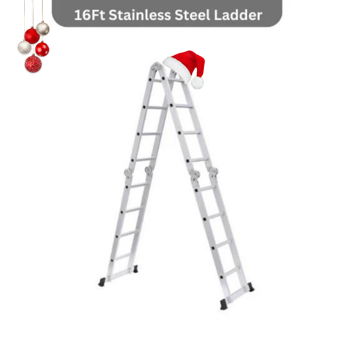 MULTIPURPOSE LADDER, CONSTRUCTION OR HOME USE, 16 FT TALL LADDER, 4X4 ...
