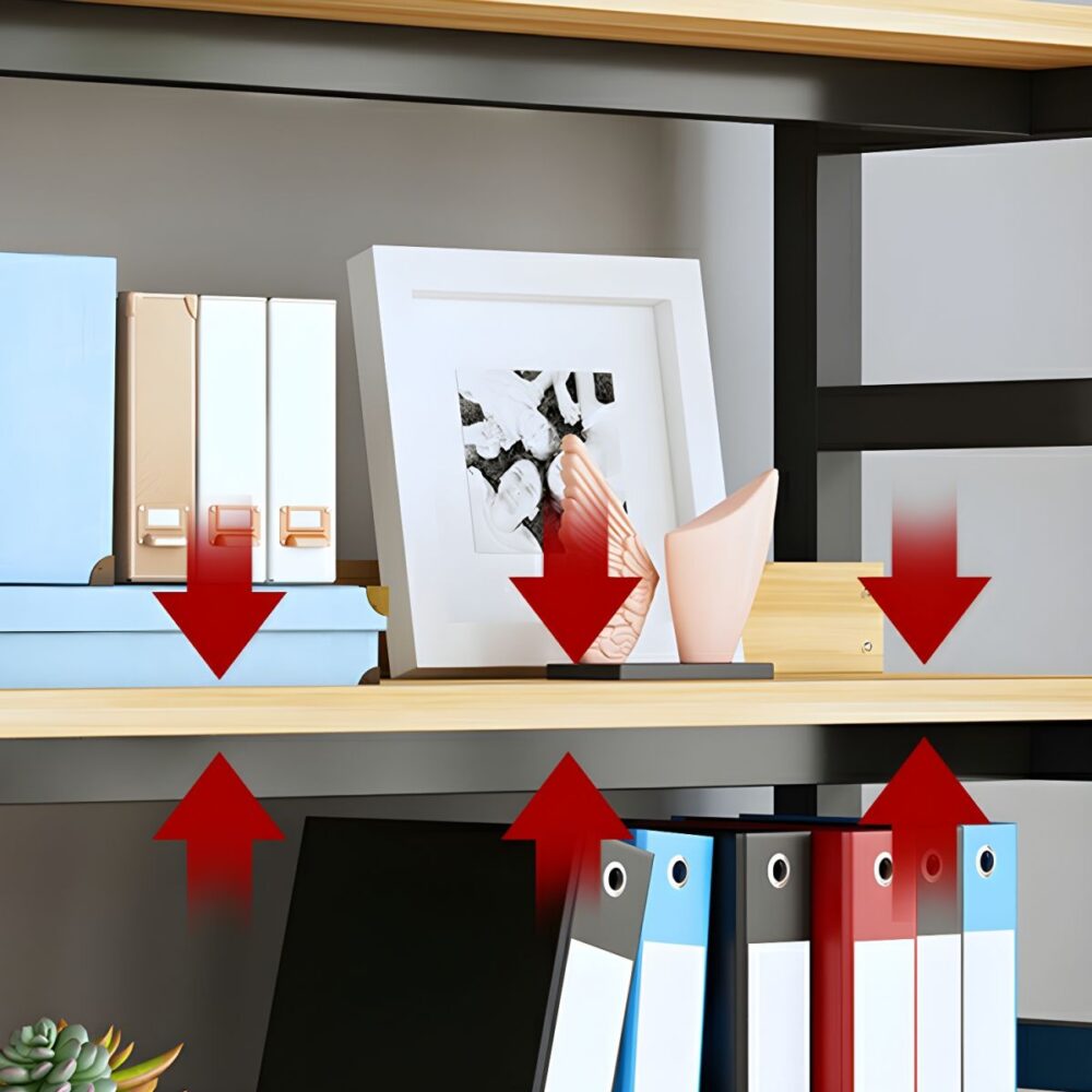 STANDING BOOKSHELF, MULTIPURPOSE STORAGE DISPLAY RACK ORGANIZAER FOR ...