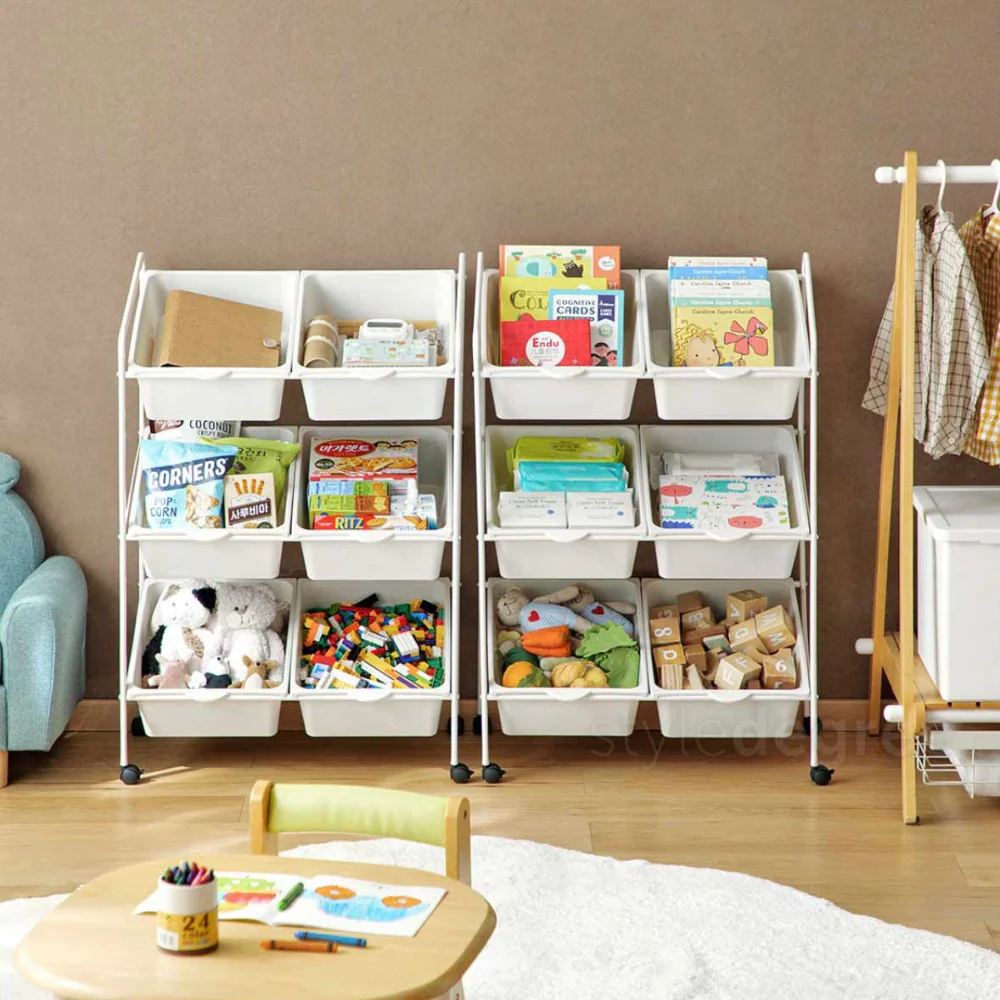 Buy Large Toy Storage Organizer in Sri Lanka – 3-Tier Kids Storage Rack ...